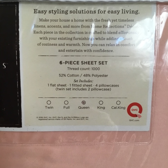 Home Reflections | Bedding | New Home Reflections 00 Tc Queen 6 Piece ...